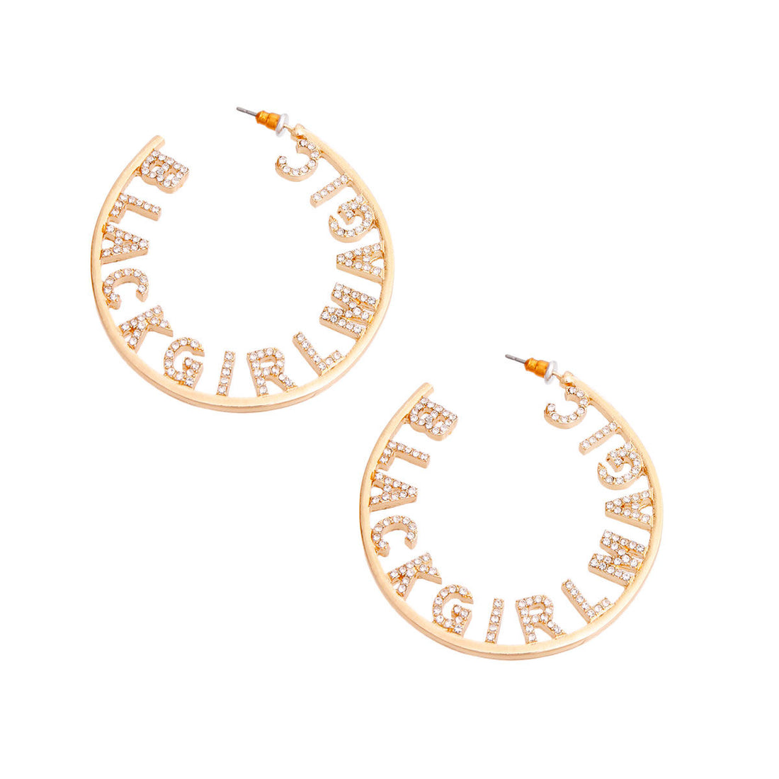 Gold BLACK GIRL MAGIC Hoops – MJs Bohemian Jewels