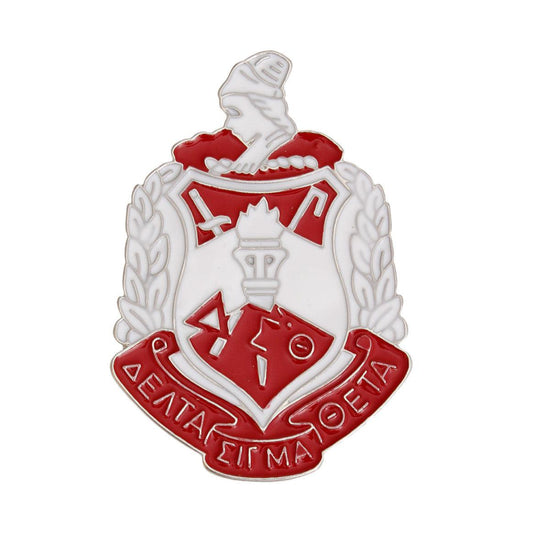 Red White Sorority DST Shield Brooch – MJs Bohemian Jewels